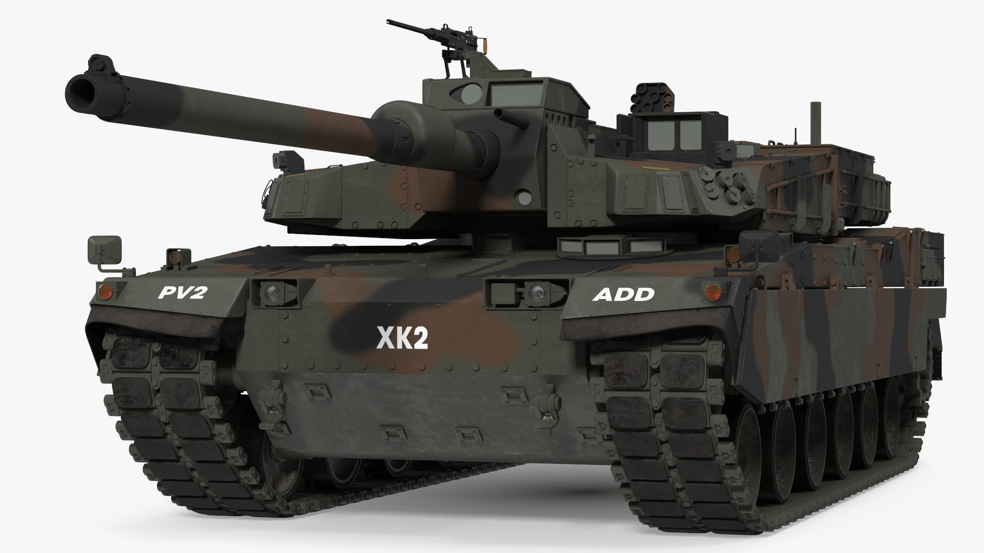 3D Korean K2 Tank Camouflage Color Rigged Model - TurboSquid 2225238