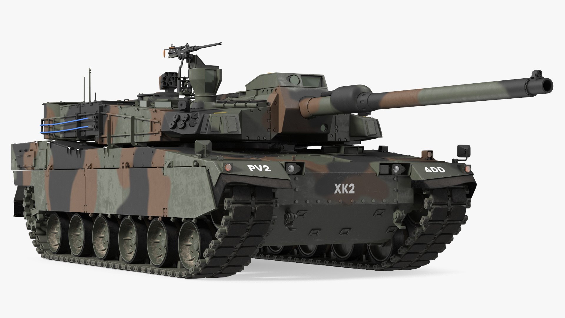 3D Korean K2 Tank Camouflage Color Rigged Model - TurboSquid 2225238