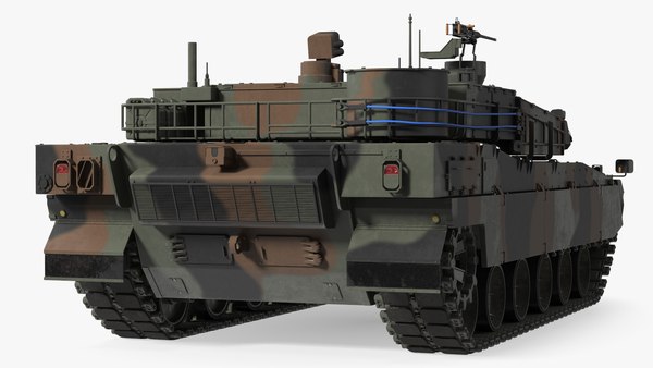 한국 K2 탱크 위장 색상 조작 3D 모델 - TurboSquid 2225238
