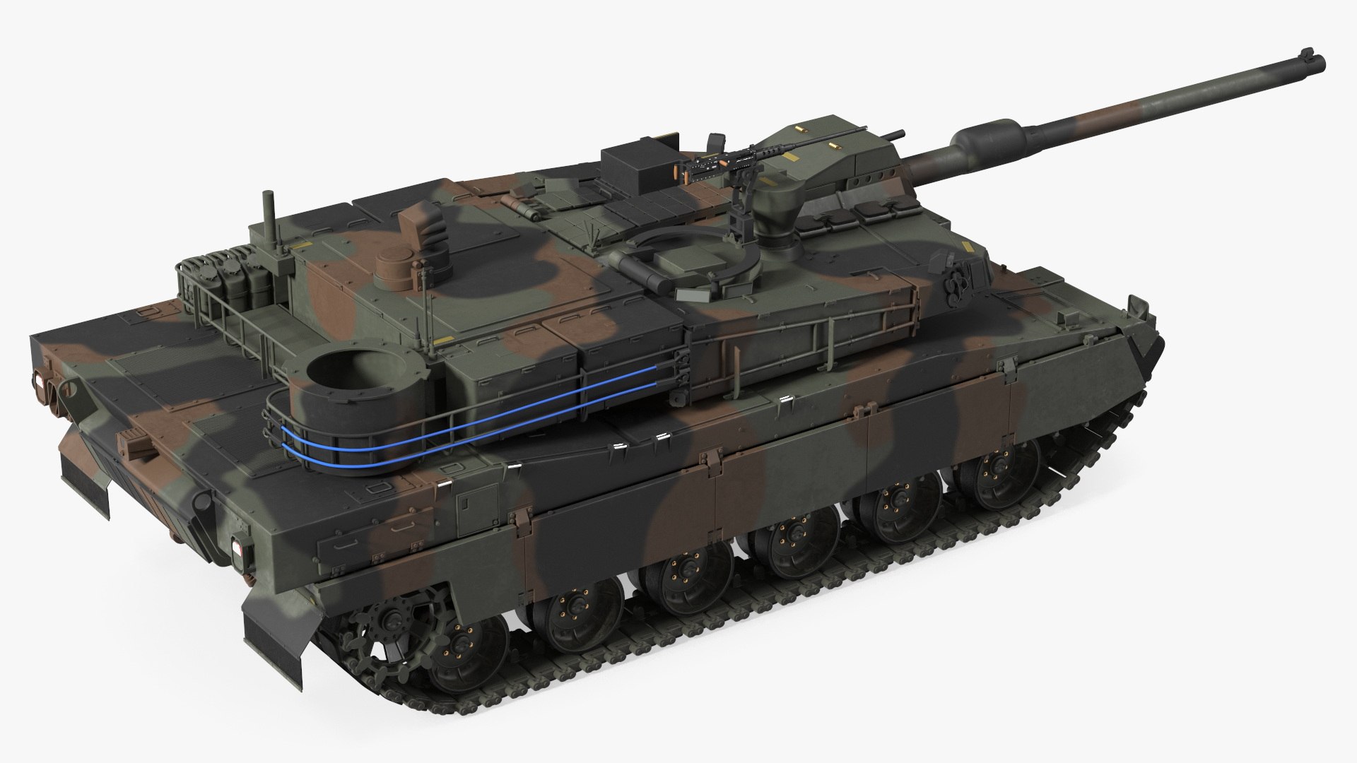 3D Korean K2 Tank Camouflage Color Rigged Model - TurboSquid 2225238