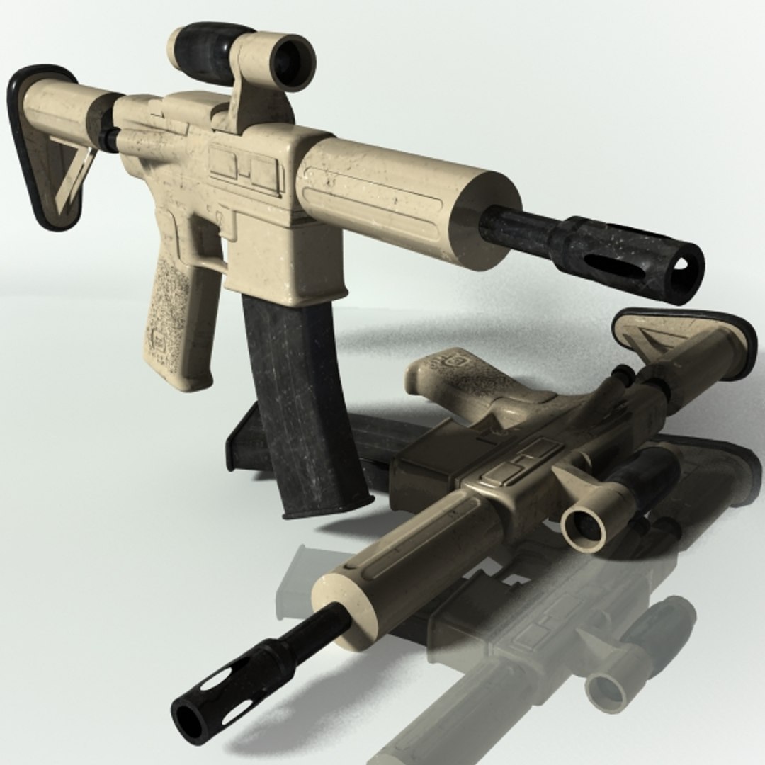 3d Model Of Ar 15