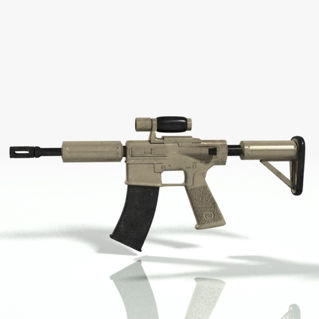 3d Model Of Ar 15