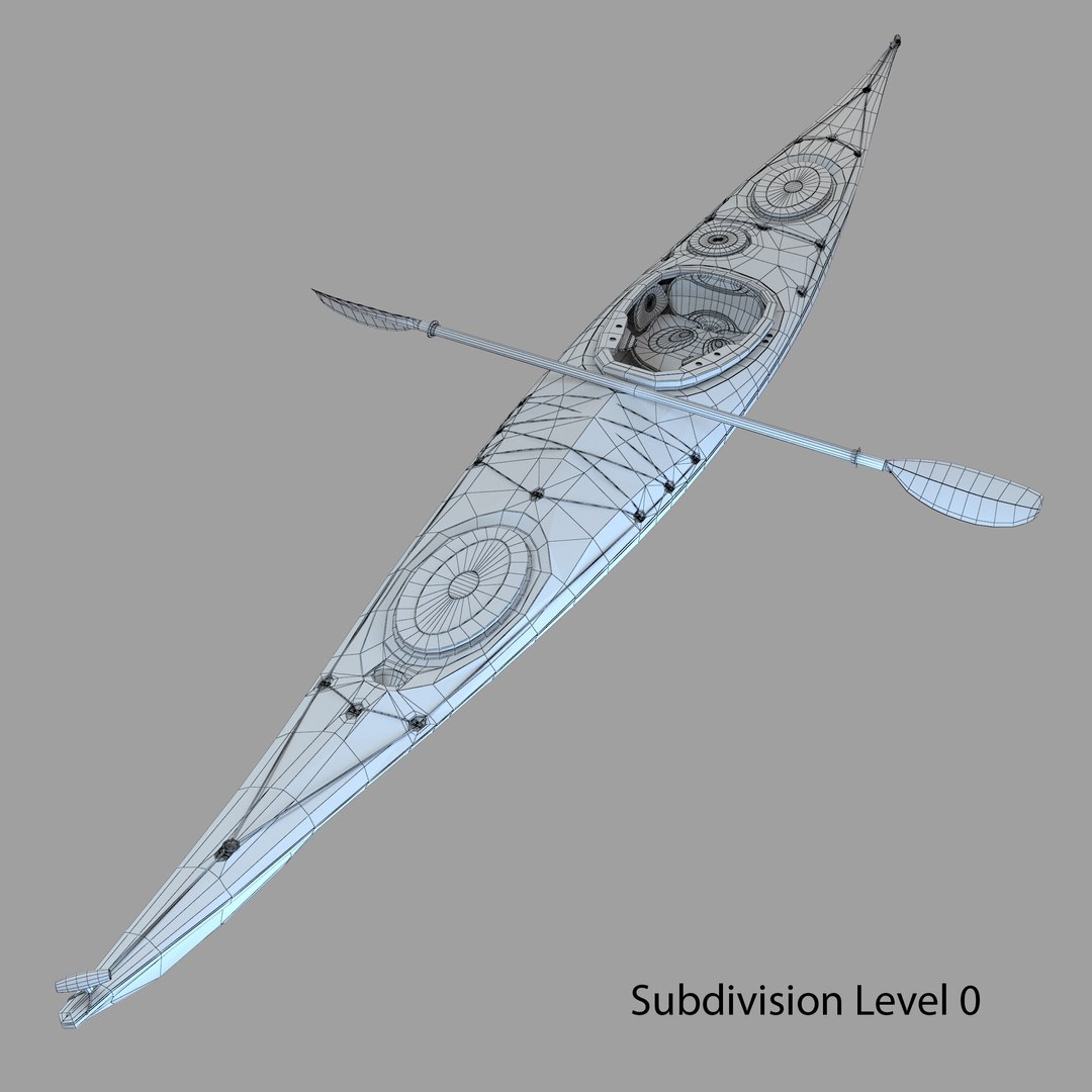 3d Valley Sea Kayak Model