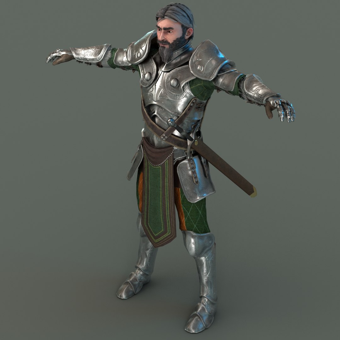 Medieval Knight 3d Model