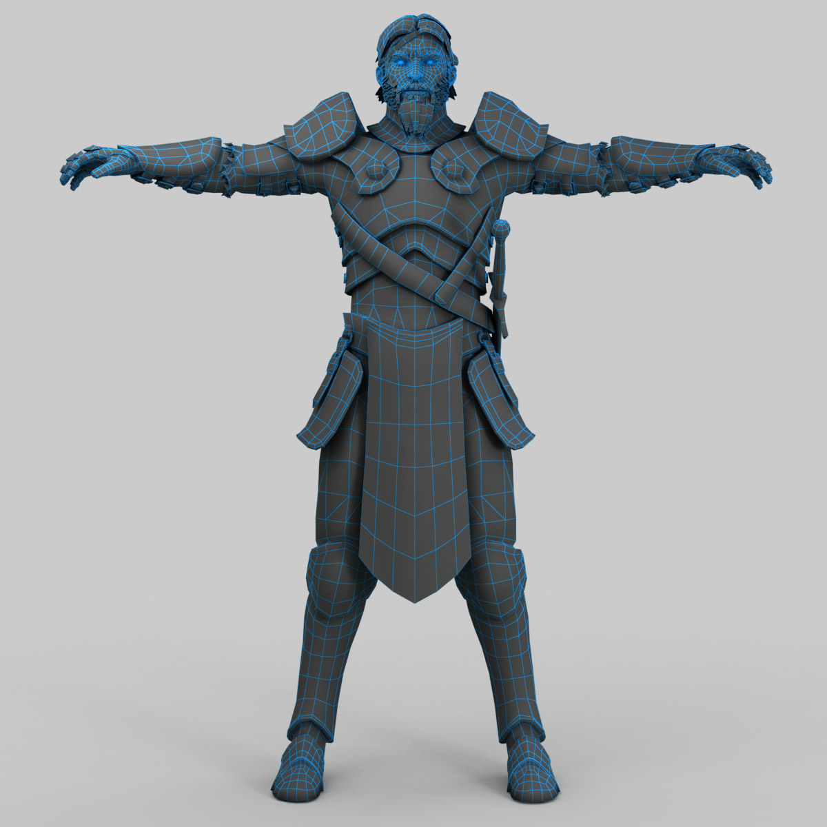 medieval knight 3d model