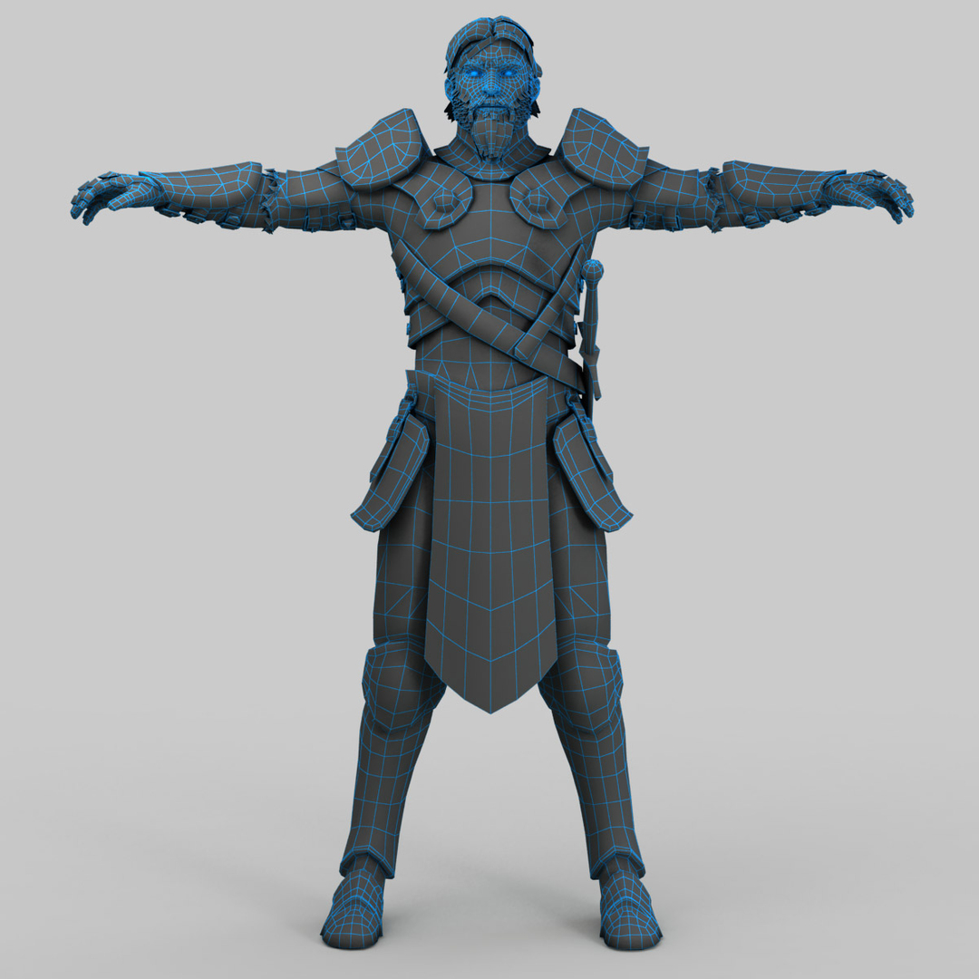 medieval knight 3d model