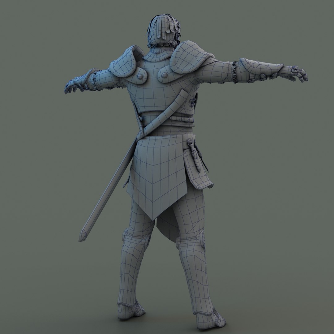 Medieval Knight 3d Model