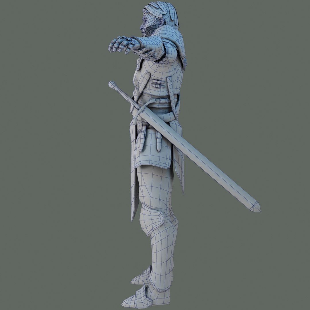 Medieval Knight 3d Model
