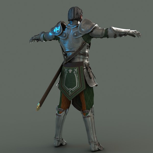 medieval knight 3d model