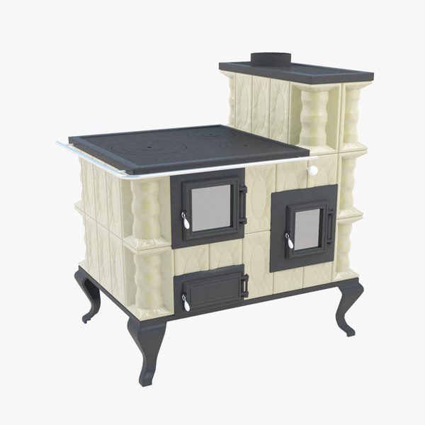 Beige Ceramic Wood Stove 3D model - TurboSquid 1984997