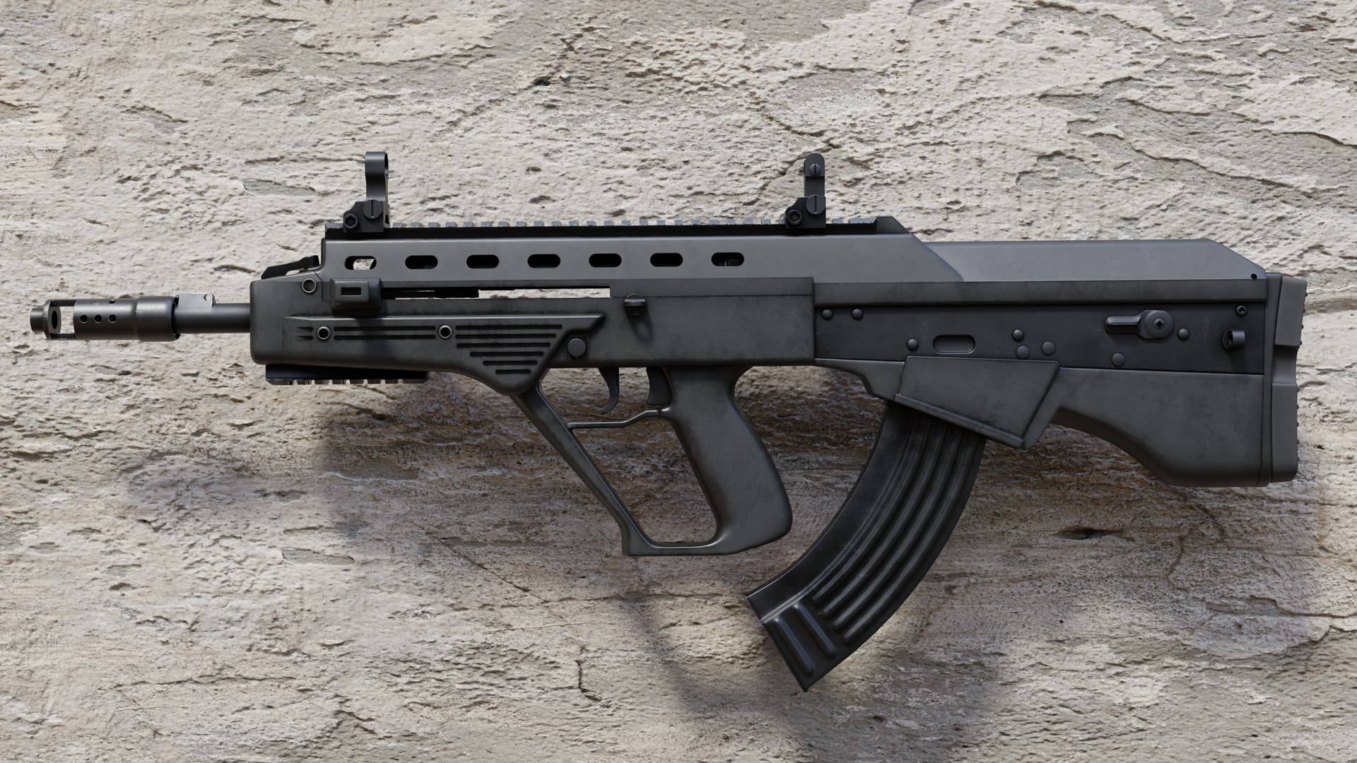 Ukrainian Malyuk Service Rifle 3D Model - TurboSquid 2219717