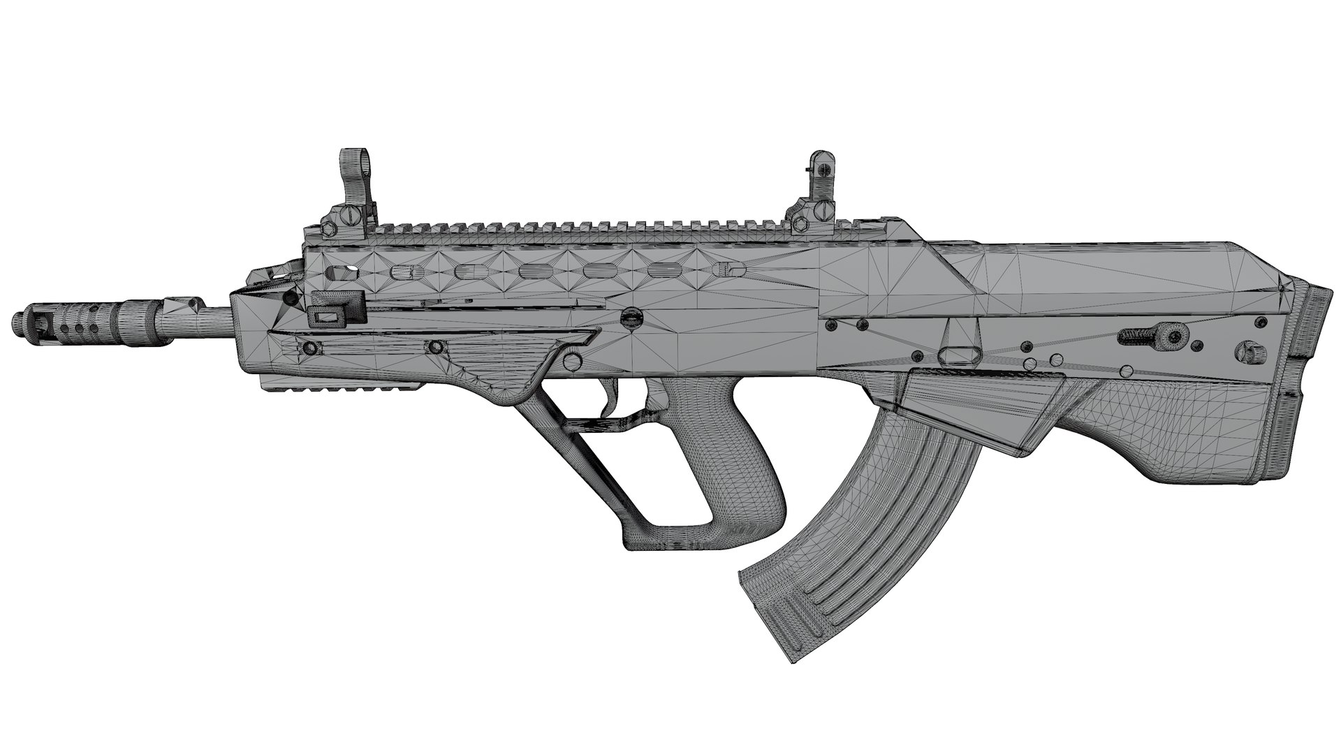 Ukrainian Malyuk Service Rifle 3D Model - TurboSquid 2219717