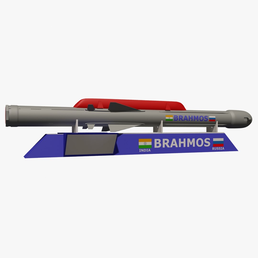 3d Model Brahmos Supersonic Cruise Missile