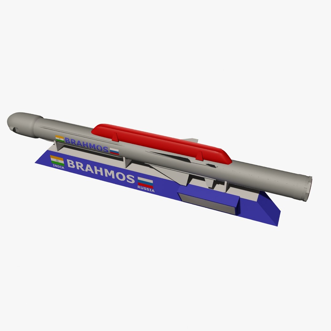 3d Model Brahmos Supersonic Cruise Missile