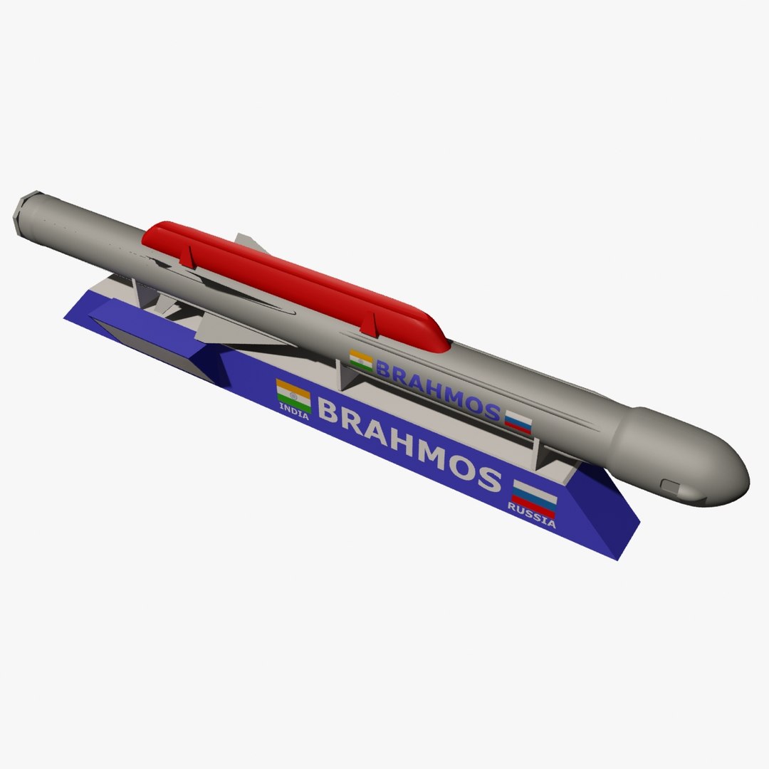 3d Model Brahmos Supersonic Cruise Missile