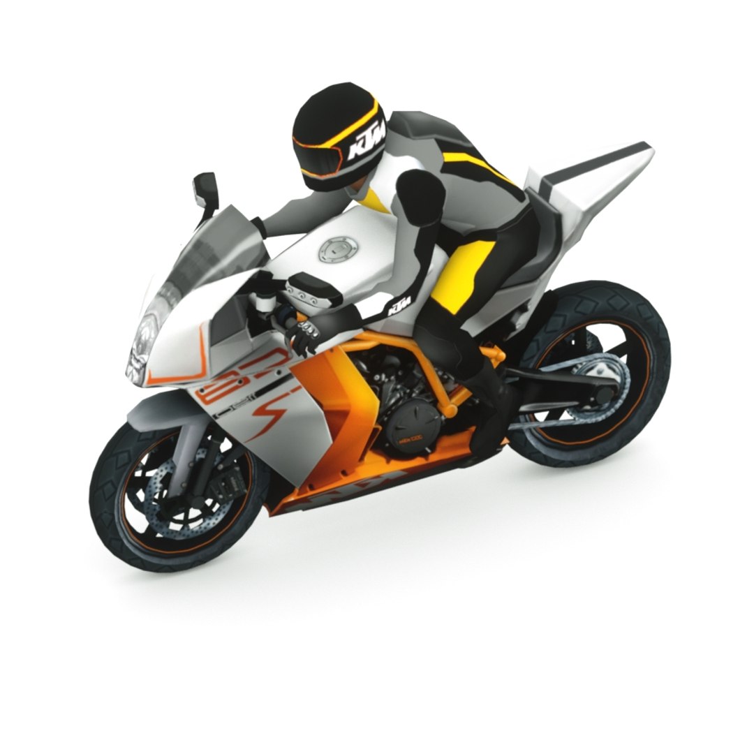 3d Model 2014 Ktm 1190 Rc8