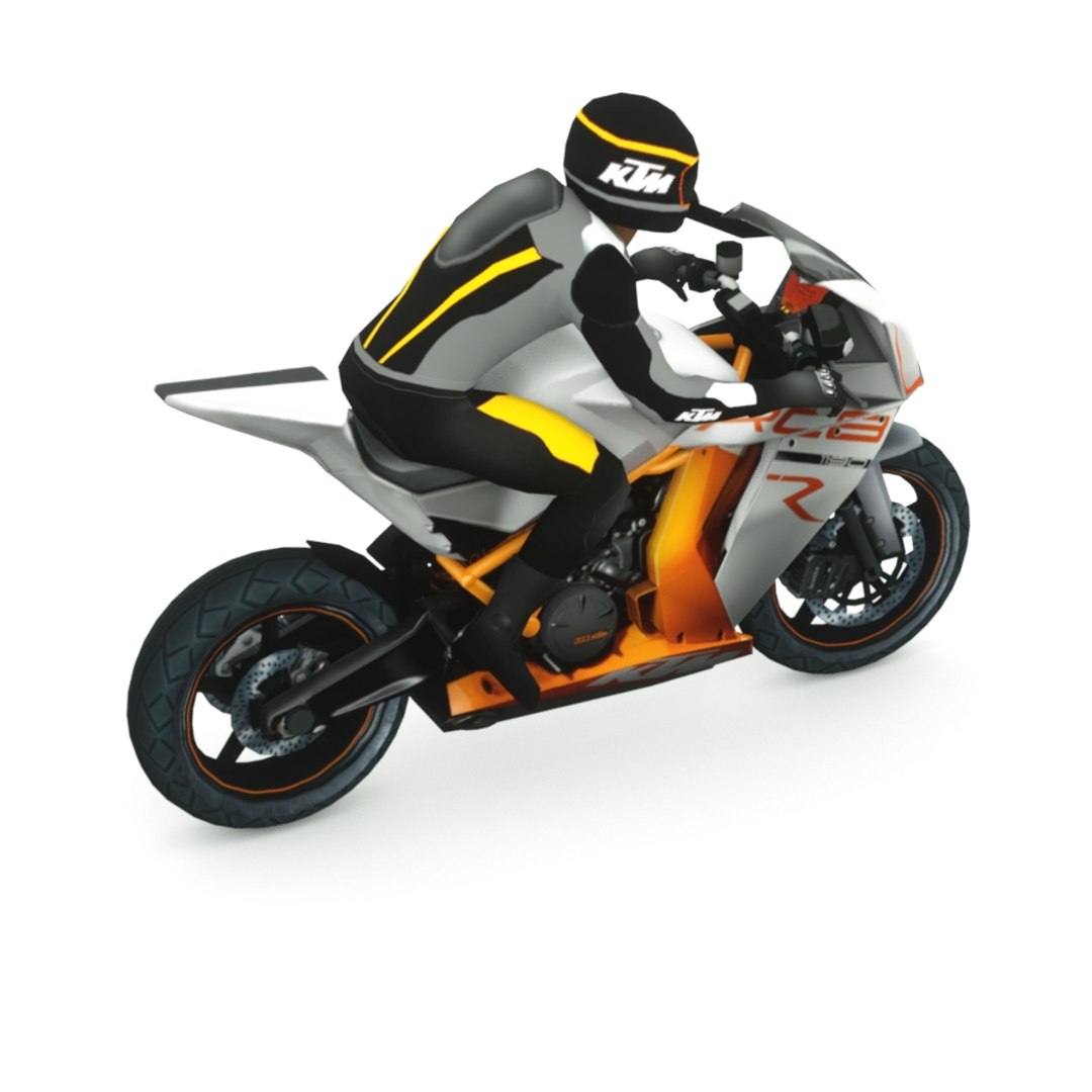 3d Model 2014 Ktm 1190 Rc8