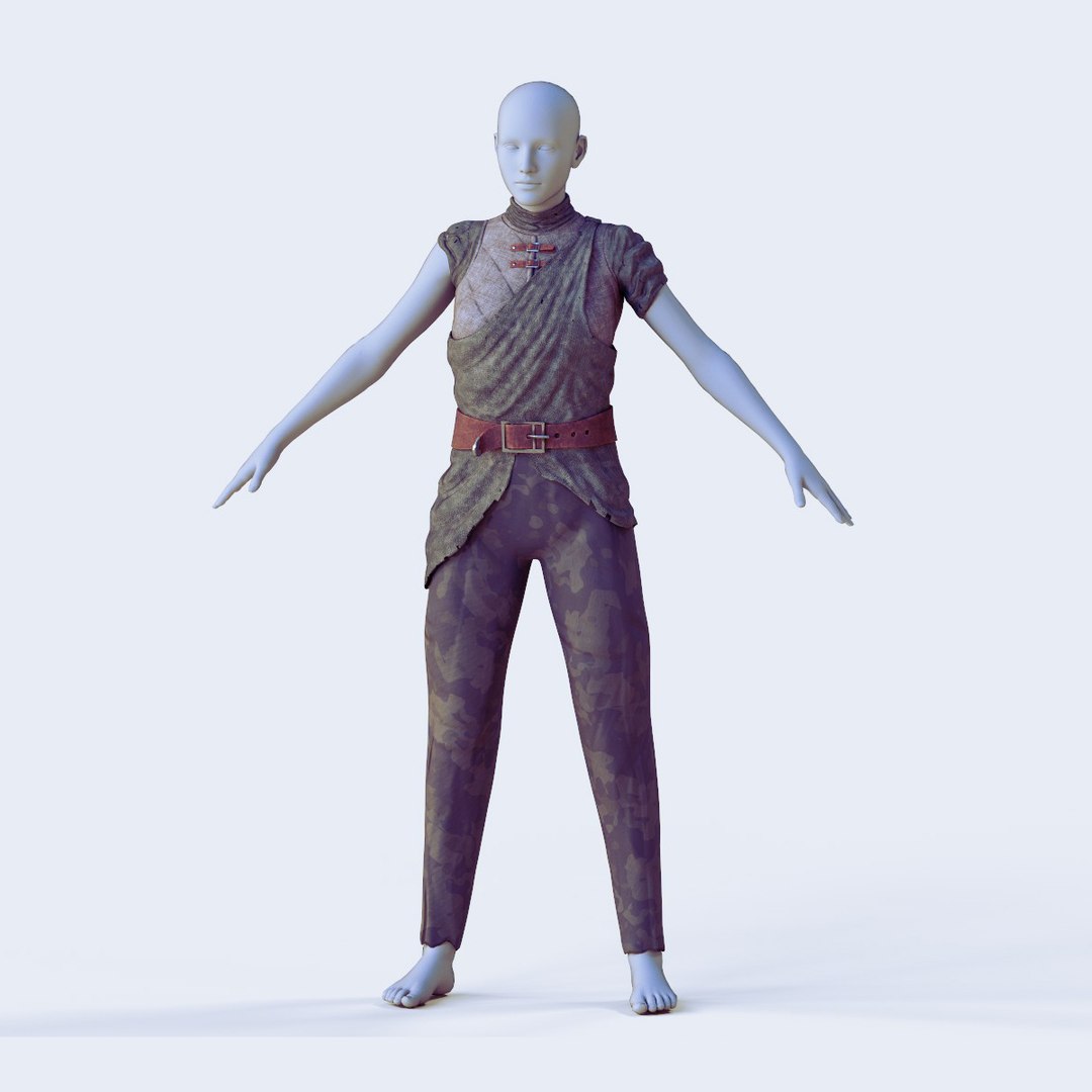 3D Medieval Female Model - TurboSquid 2069348