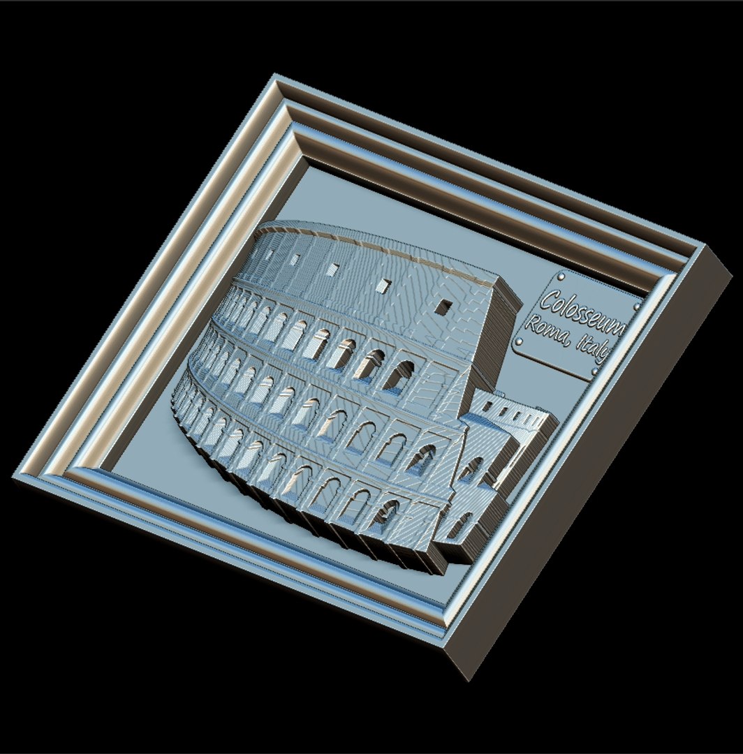 3D Colosseum Panno Stl File Model - TurboSquid 1361998