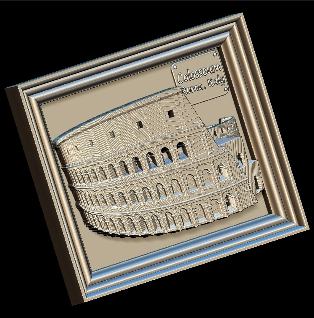 3D Colosseum Panno Stl File Model - TurboSquid 1361998