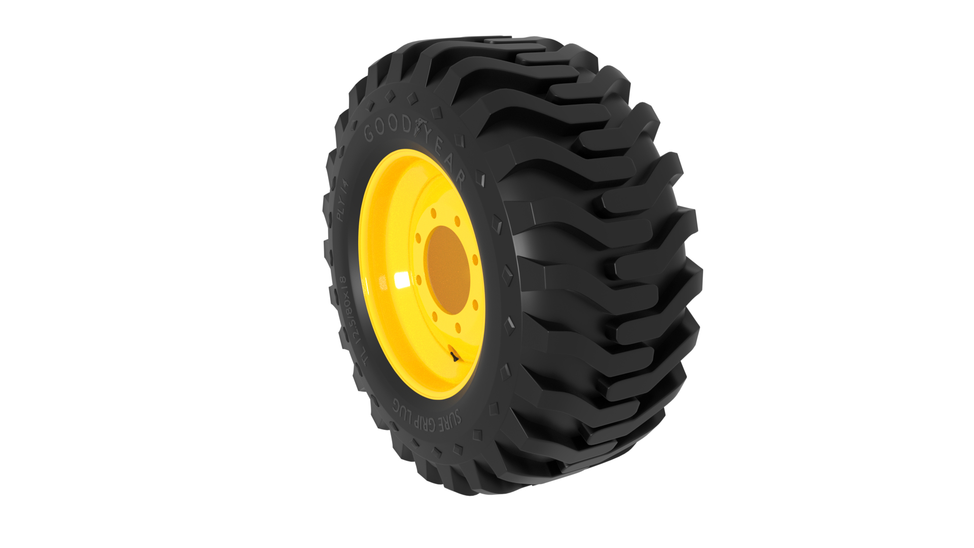 3D Backhoe Wheel - TurboSquid 1266702