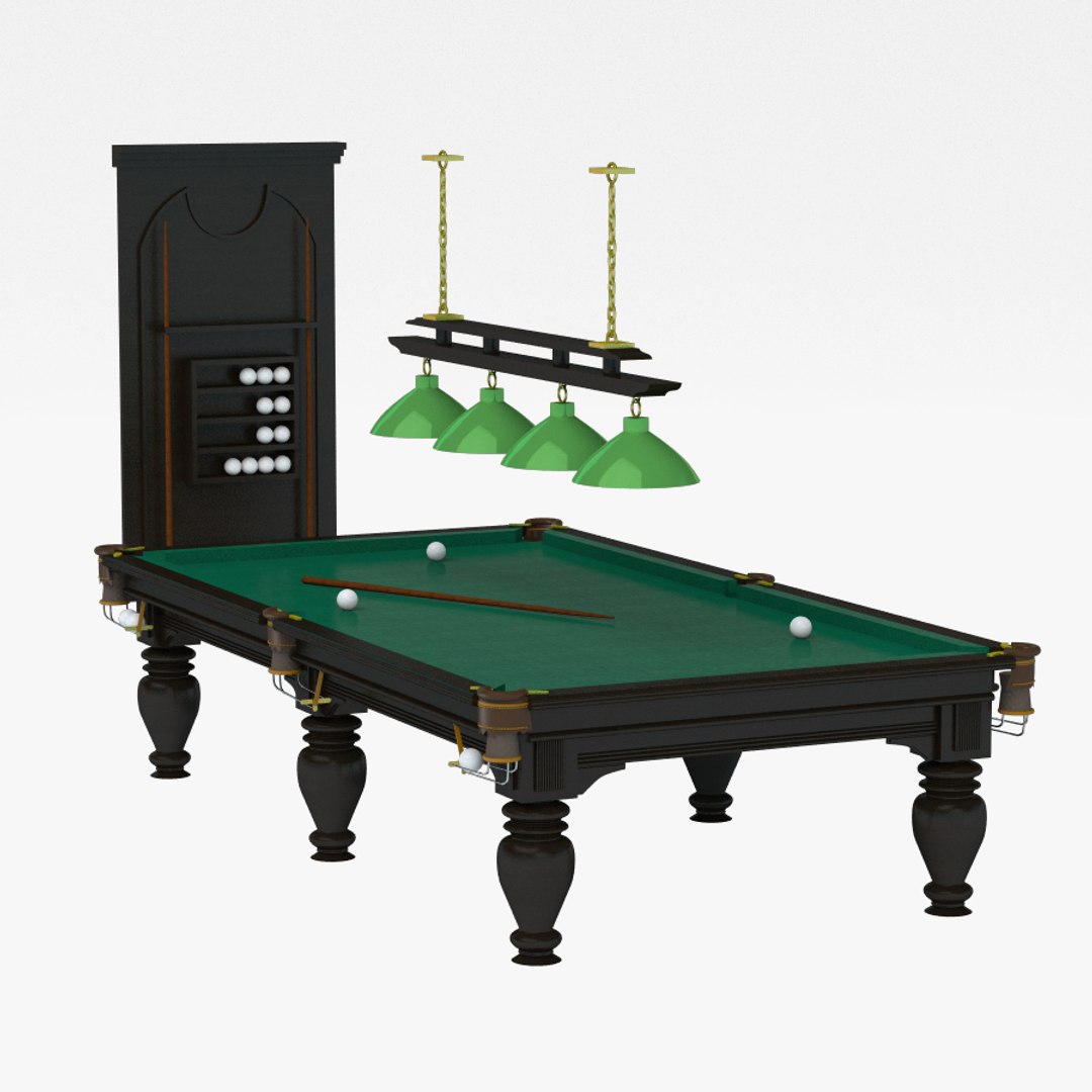 pool table 3d model