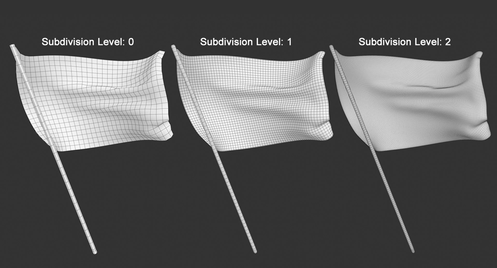 Swinging Flag Loop Animation 3d Max