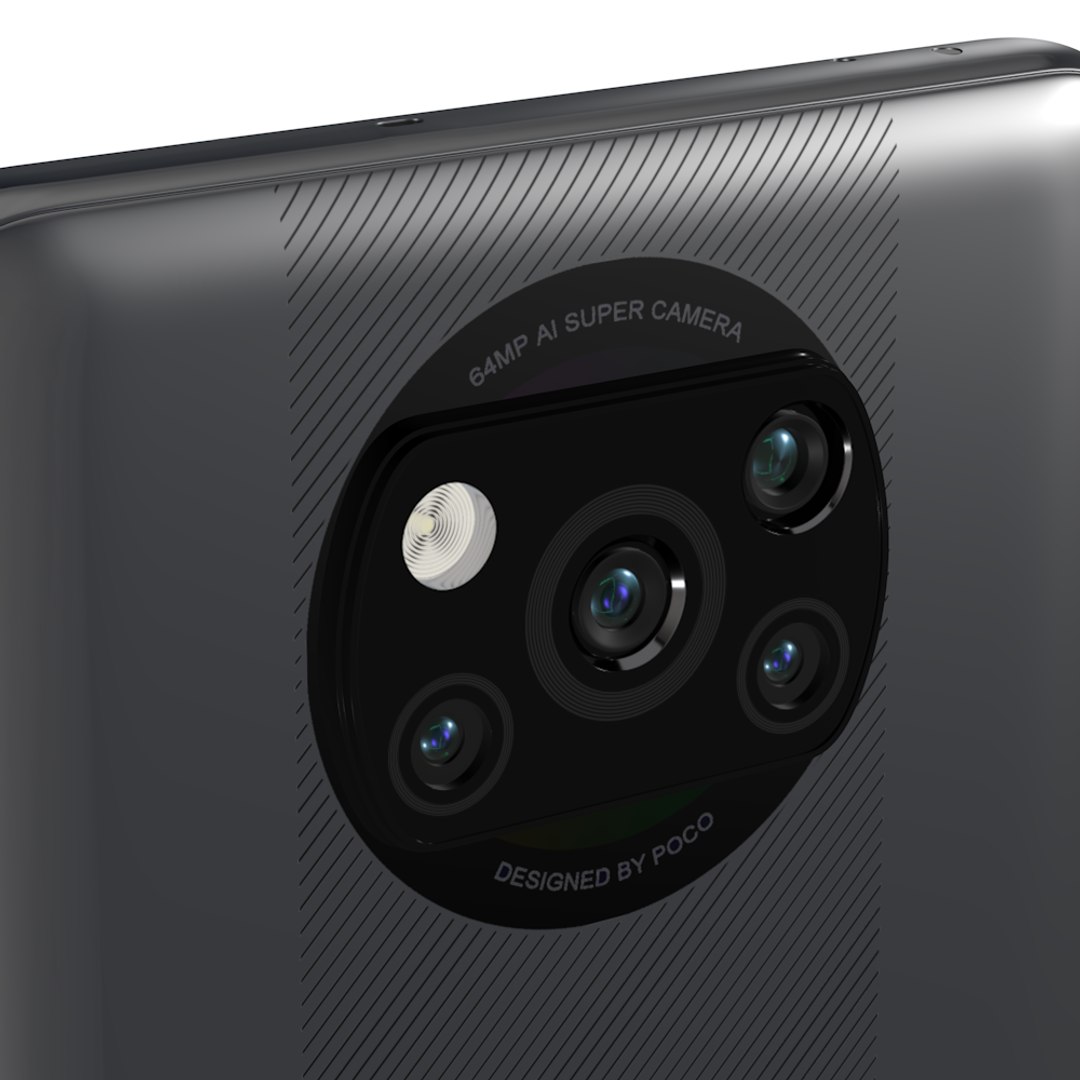 3D Xiaomi Poco X3 Smartphone Model - TurboSquid 1649042