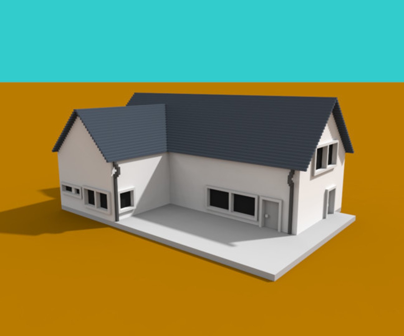 3D Voxel House - TurboSquid 1344410