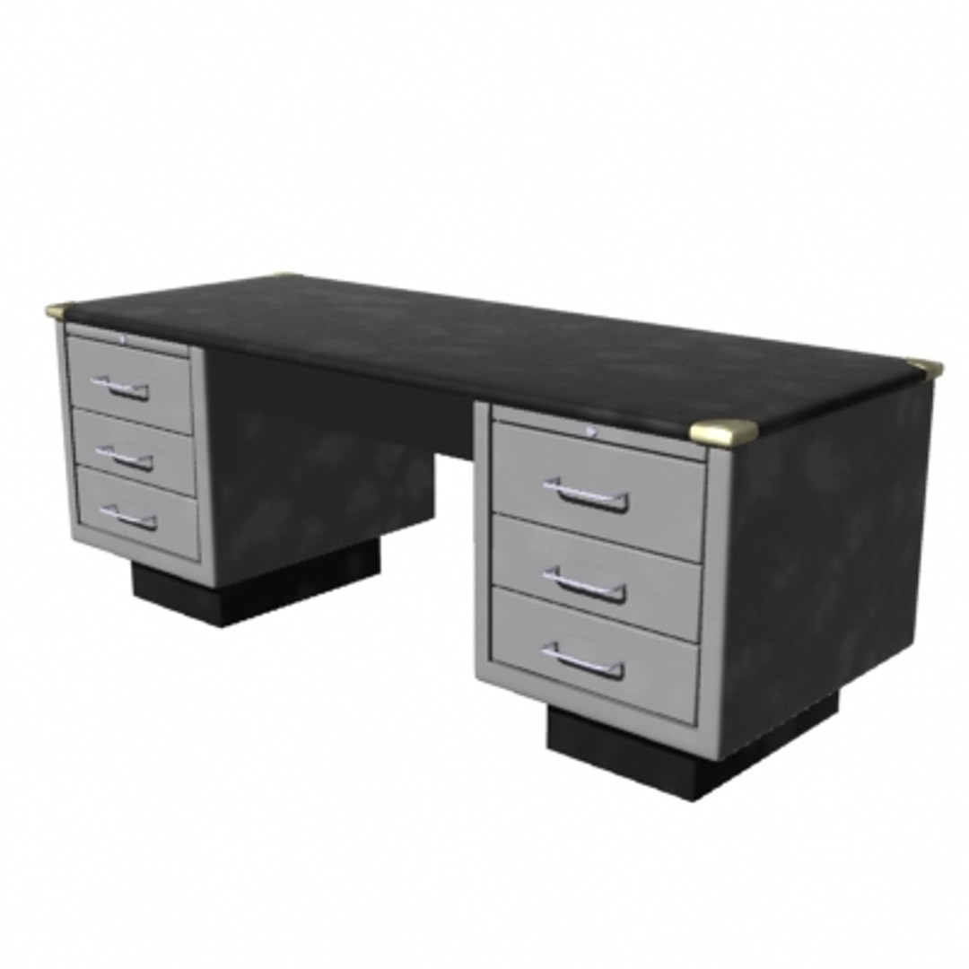 Office Desk 1 3d Model