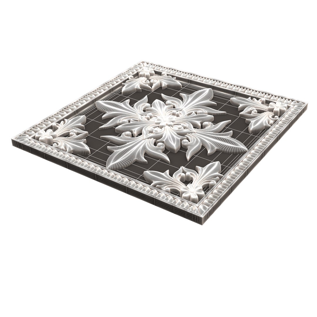 Carved Tile 03 3D - TurboSquid 2324920