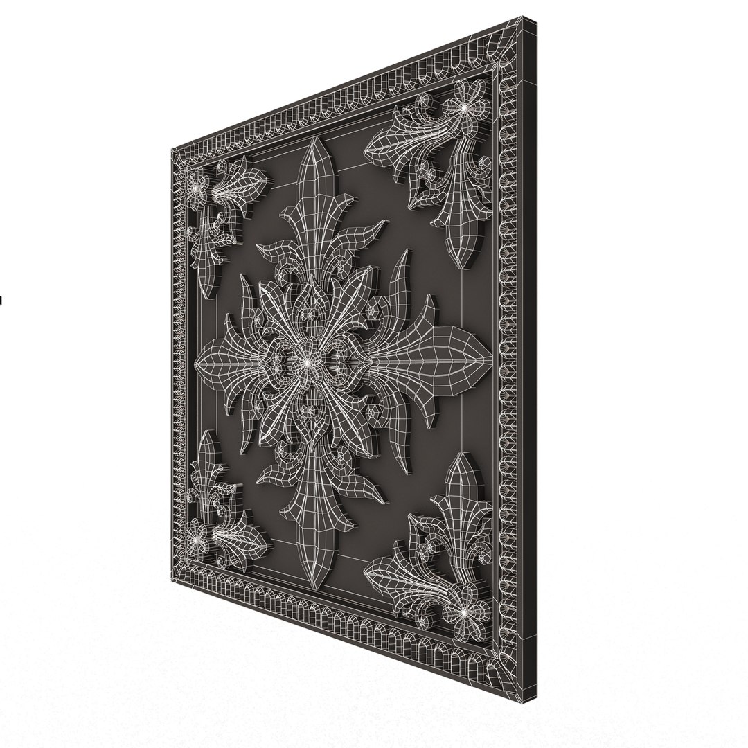 Carved Tile 03 3D - TurboSquid 2324920