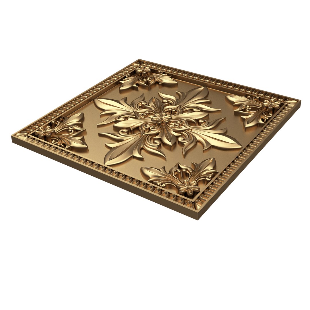 Carved Tile 03 3D - TurboSquid 2324920