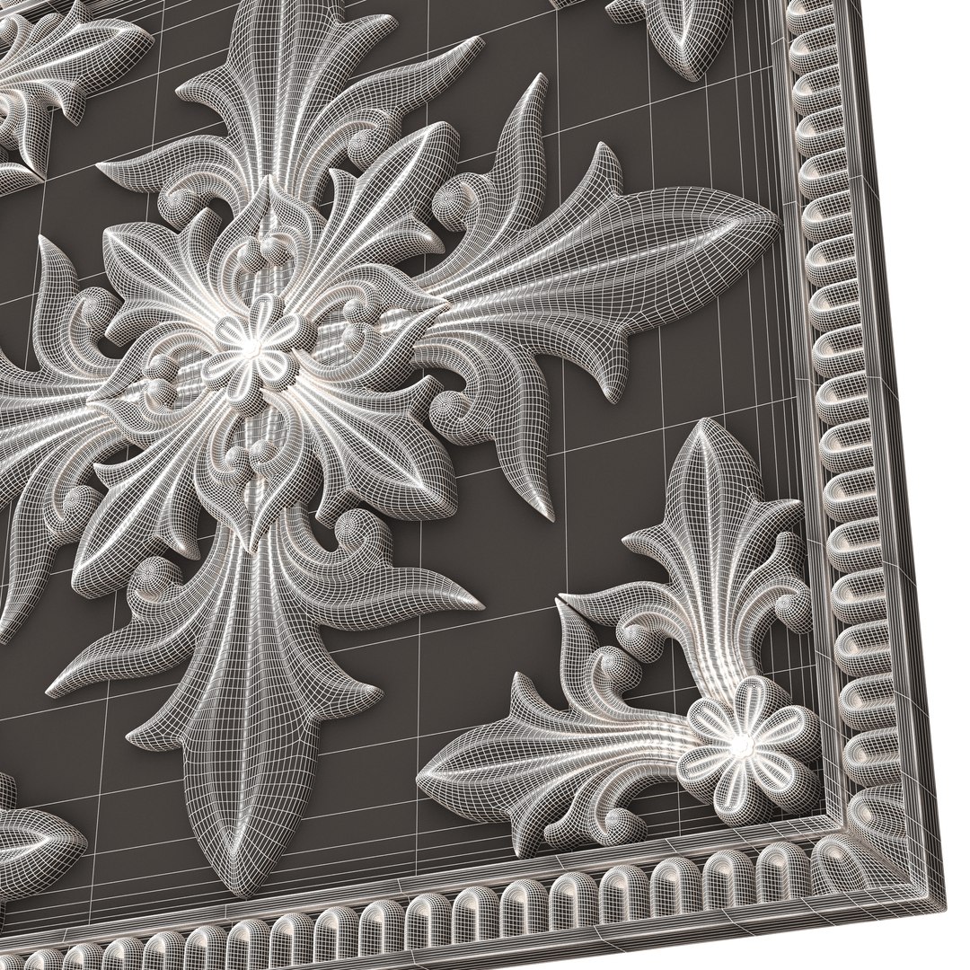 Carved Tile 03 3D - TurboSquid 2324920