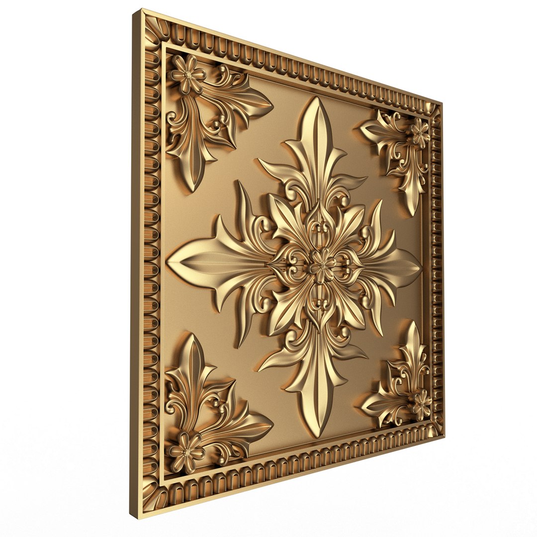 Carved Tile 03 3D - TurboSquid 2324920