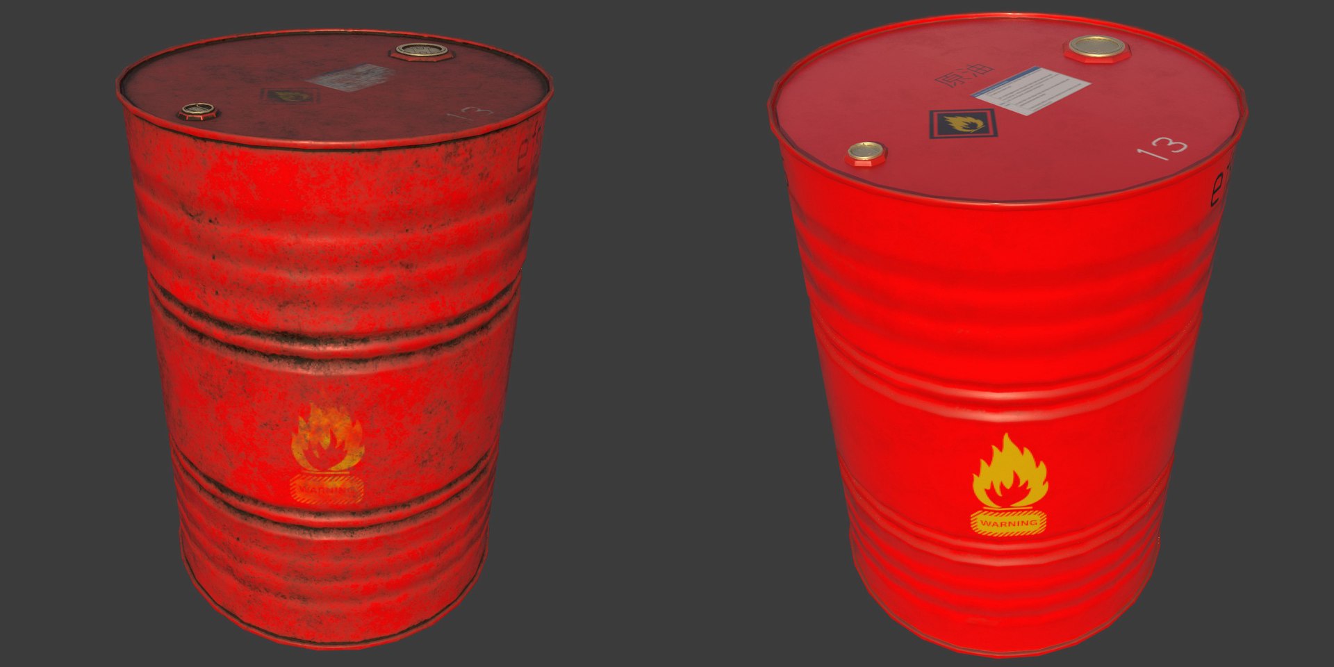 3D oil barrel ready model - TurboSquid 1504546