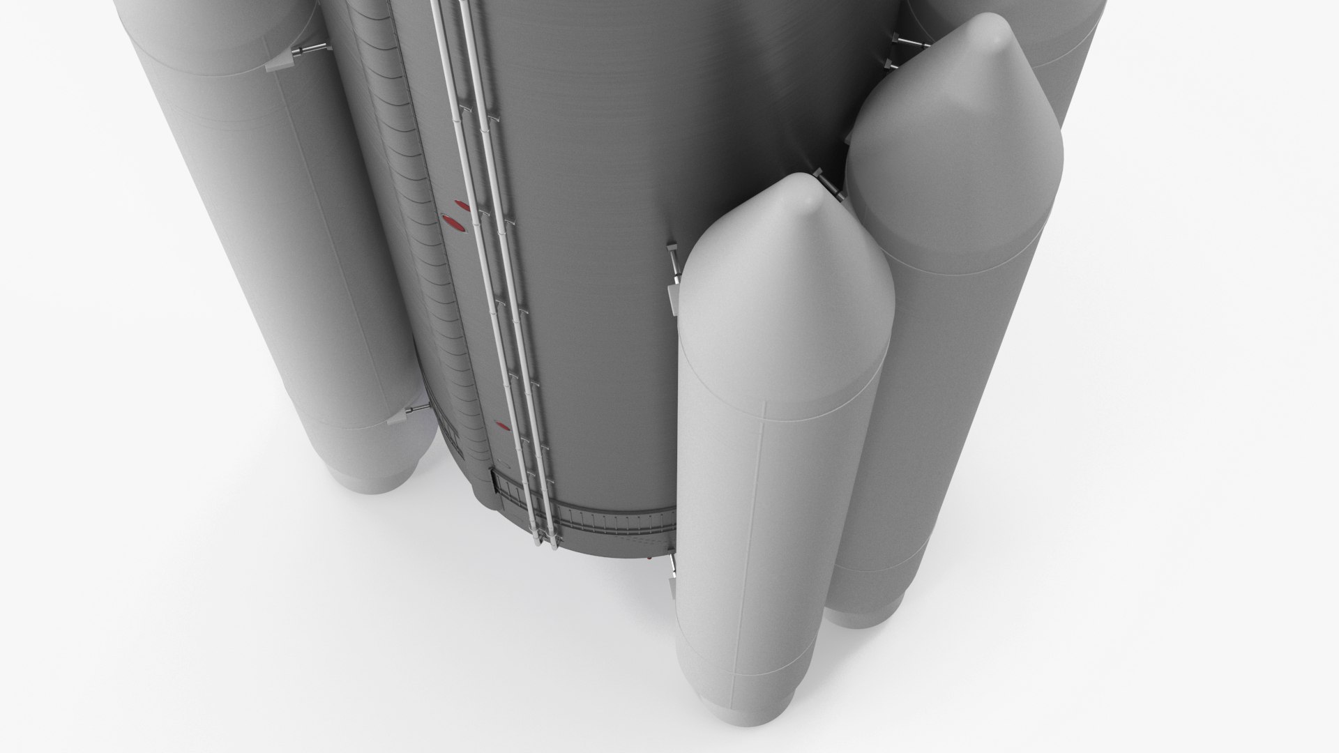 3D Model Heavy Lift Rocket With Six Solid Boosters - TurboSquid 2198727