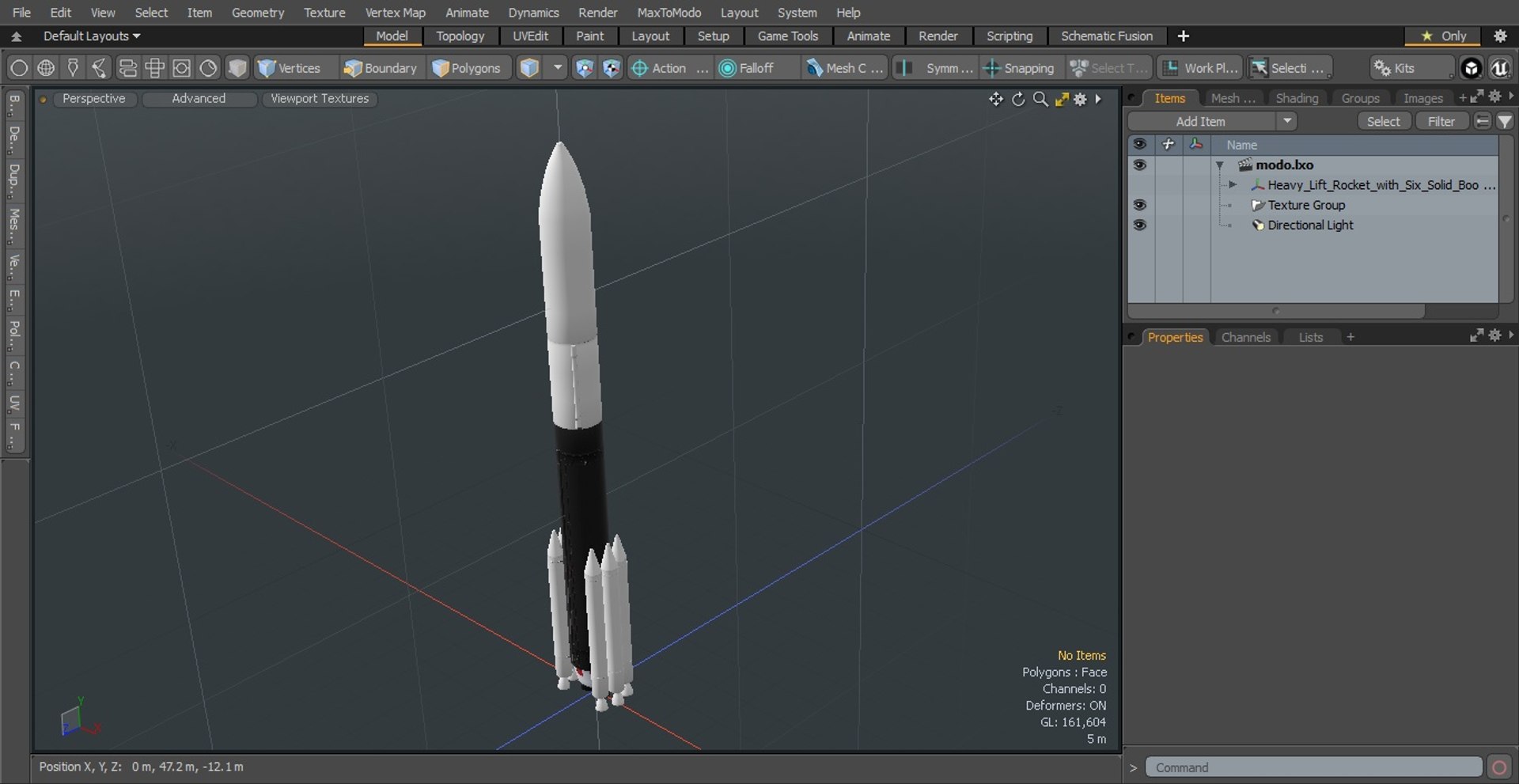 3D Model Heavy Lift Rocket With Six Solid Boosters - TurboSquid 2198727