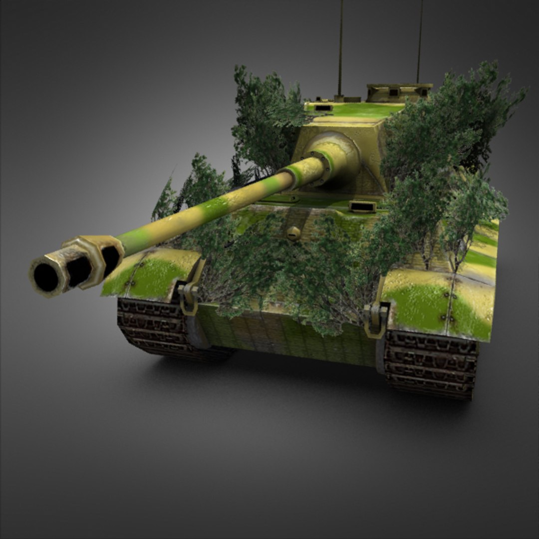 King Tiger Tank 3d 3ds