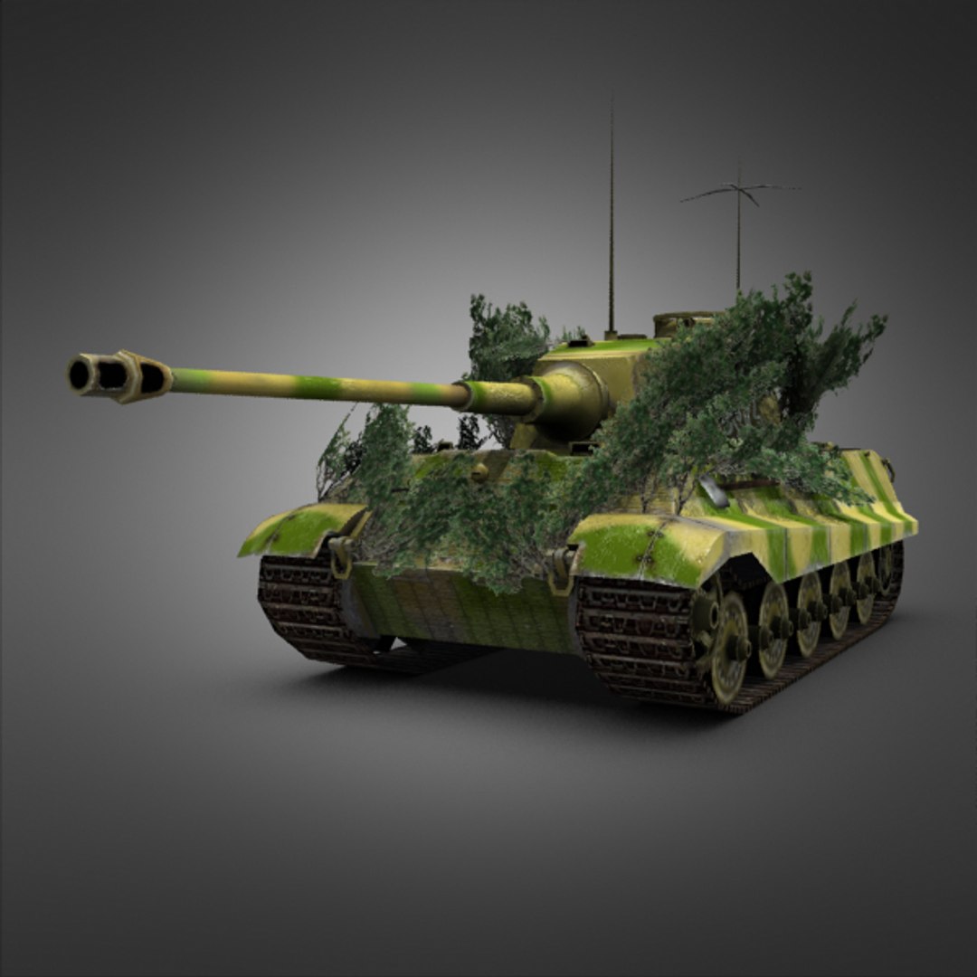 King Tiger Tank 3d 3ds