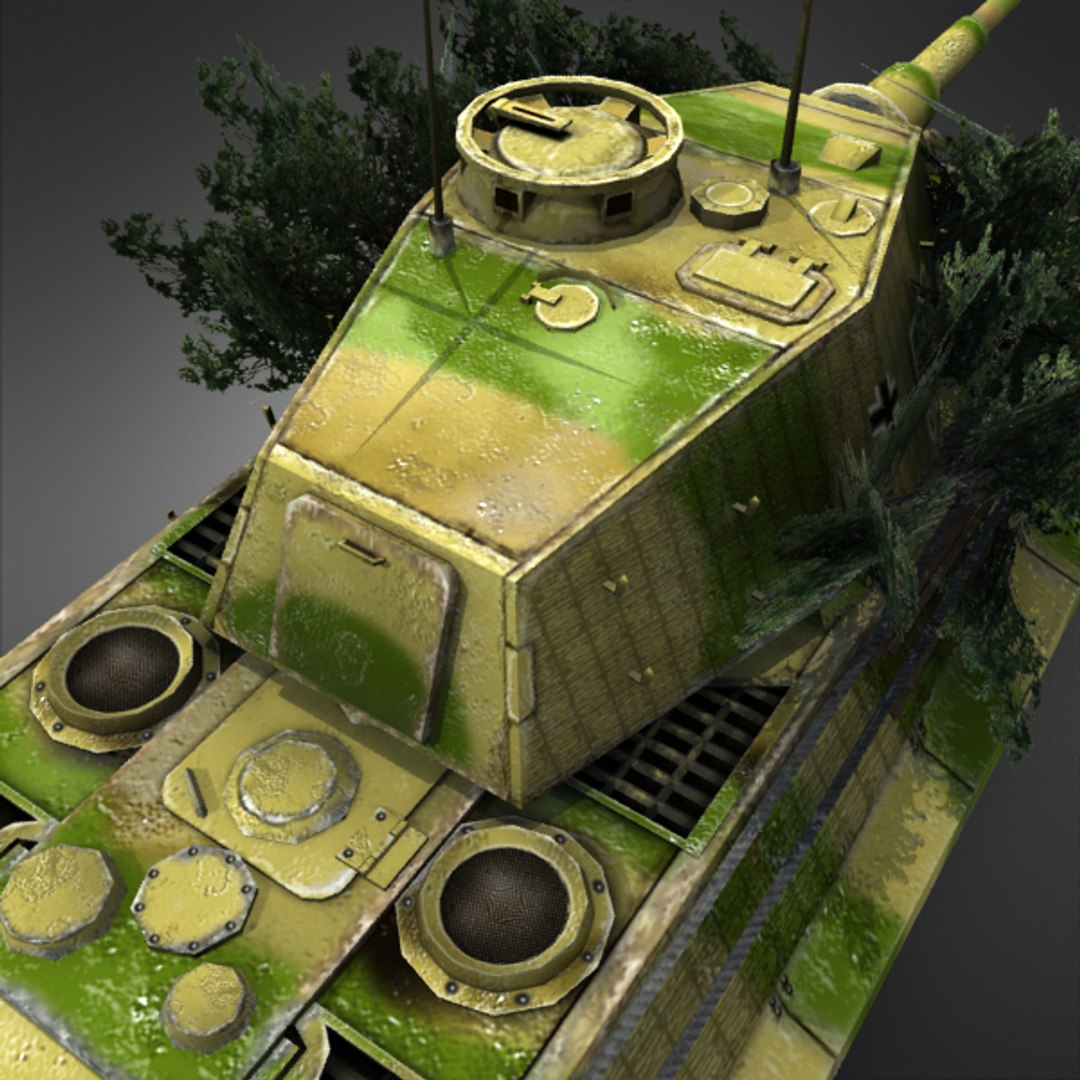 King Tiger Tank 3d 3ds