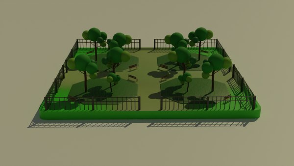 Free 3D Cartoon Garden - TurboSquid 1950282