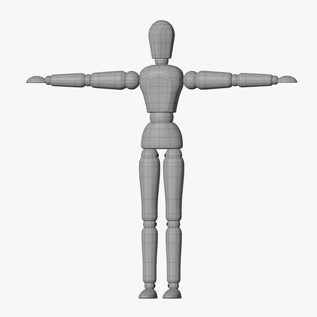 Free 3D Wooden Dummy 01 Model - TurboSquid 2044842
