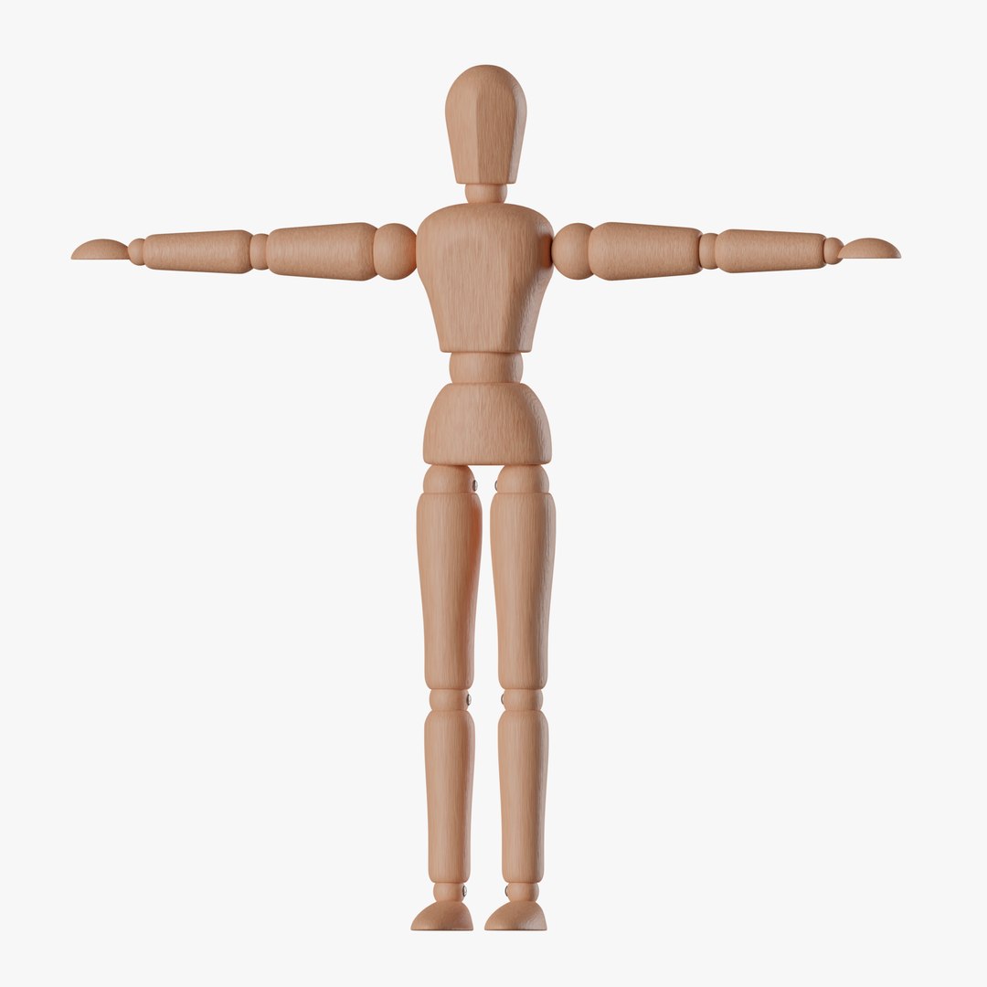 Free 3D Wooden Dummy 01 Model - TurboSquid 2044842
