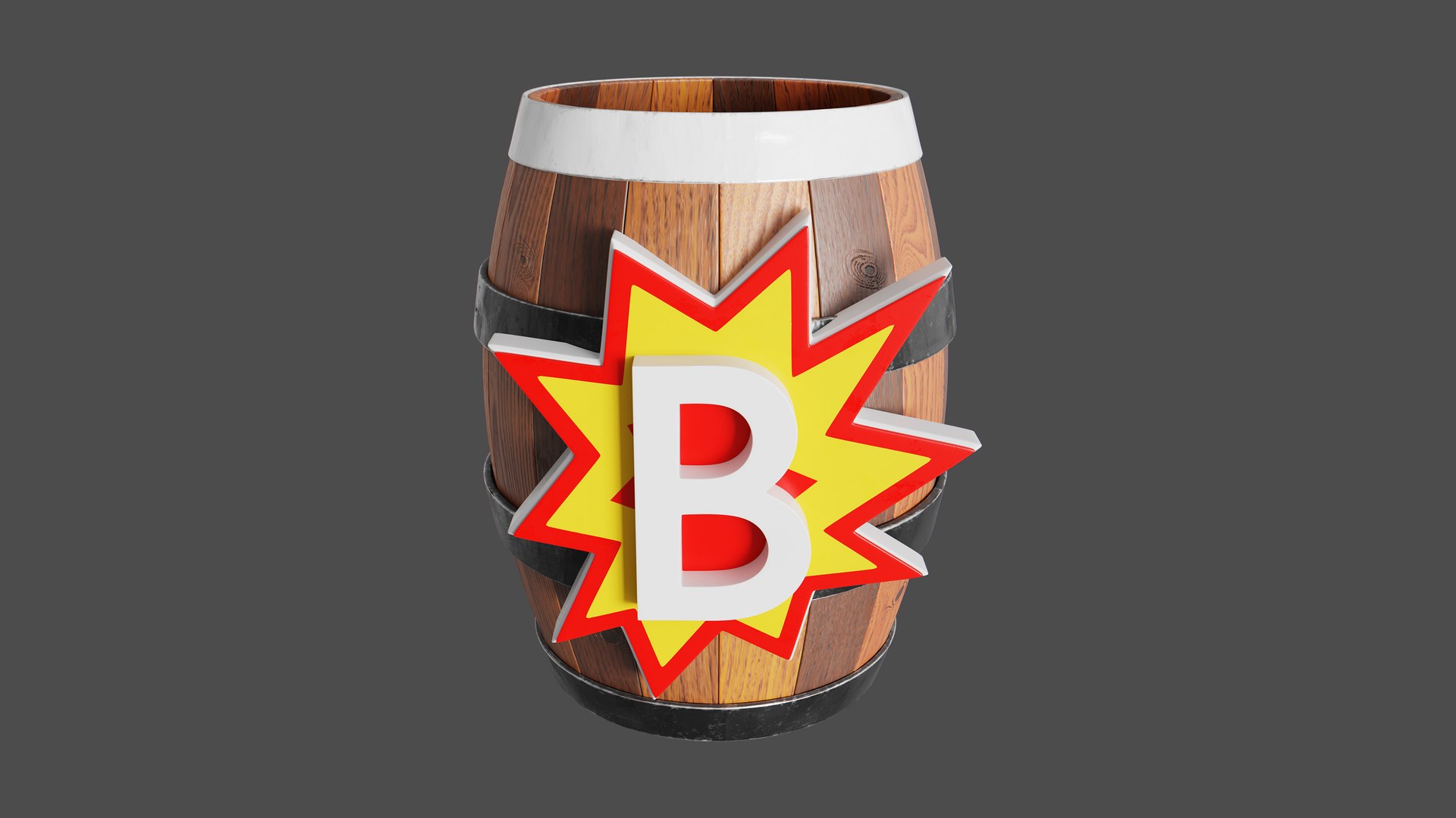 Donkey Kong Bonus Barrel Model - TurboSquid 2358978