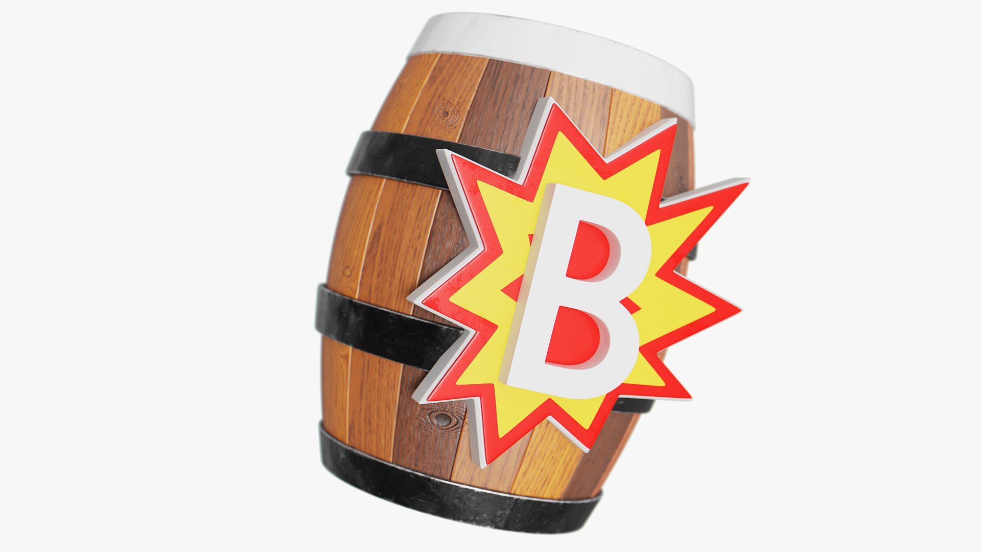 Donkey Kong Bonus Barrel Model - TurboSquid 2358978
