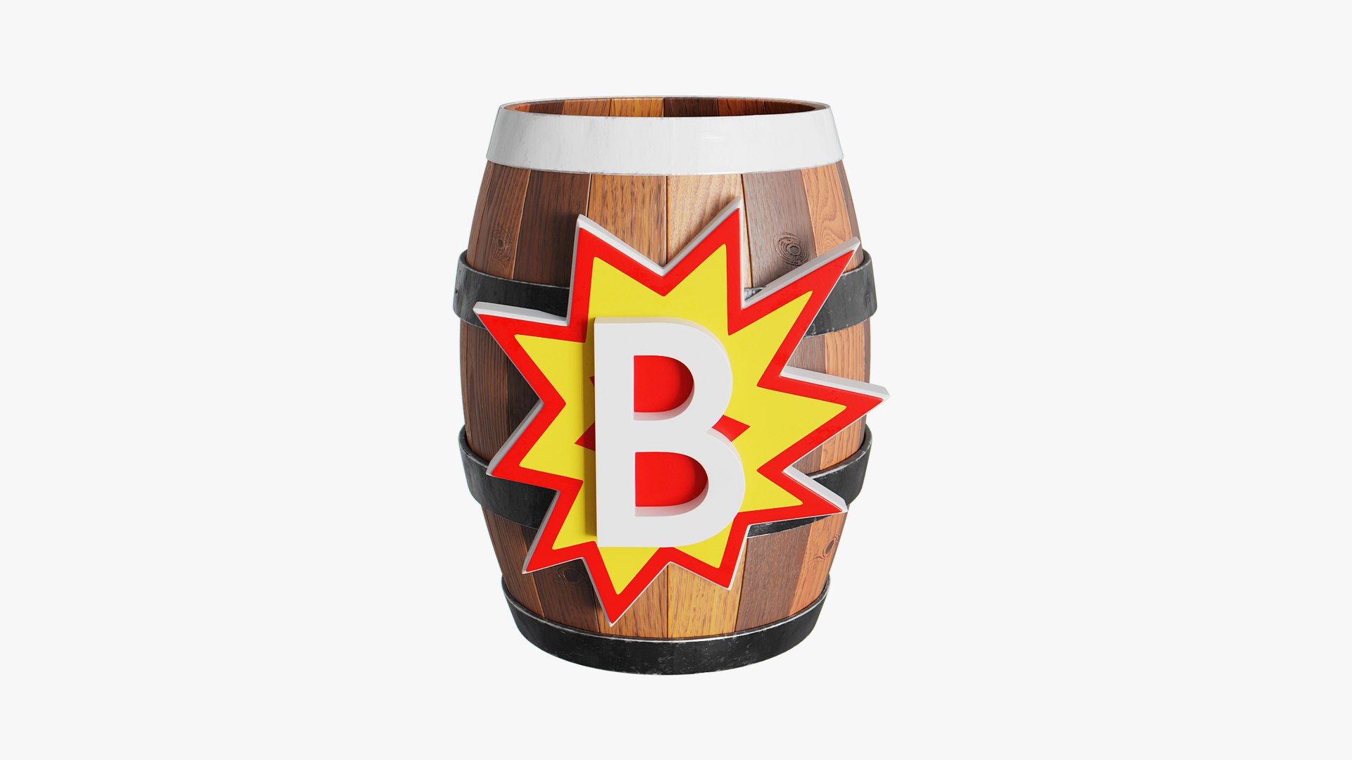 Donkey Kong Bonus Barrel Model - TurboSquid 2358978