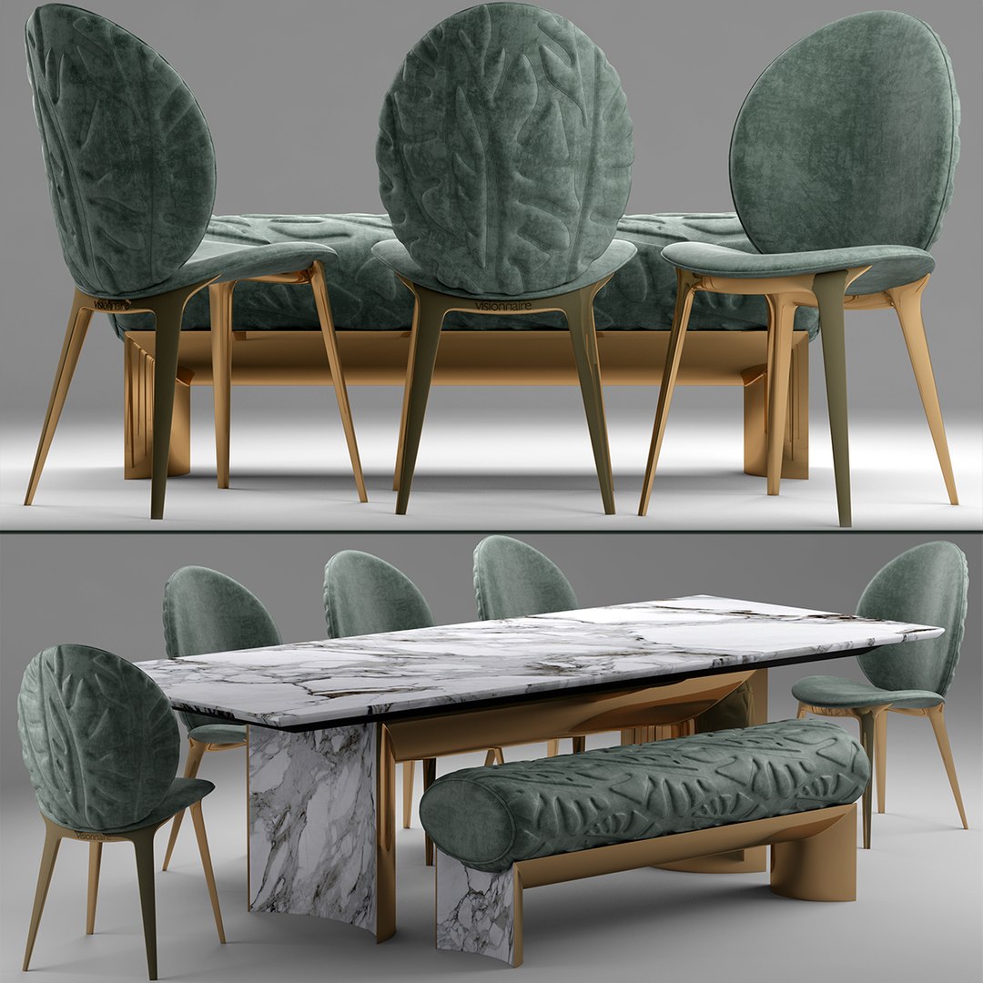 Chair Table 3D Model - TurboSquid 1324206