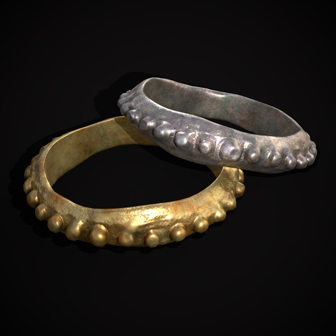 3D Beaded Roman Ring - TurboSquid 2153588