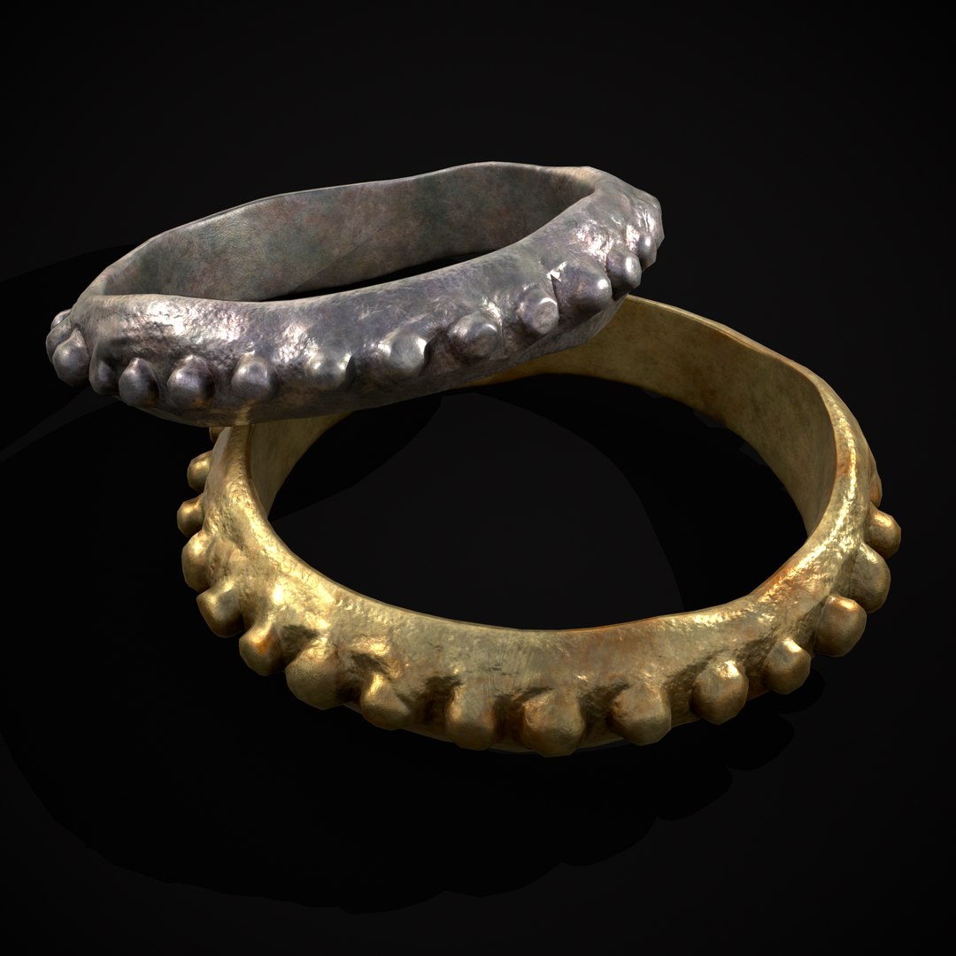 3D Beaded Roman Ring - TurboSquid 2153588